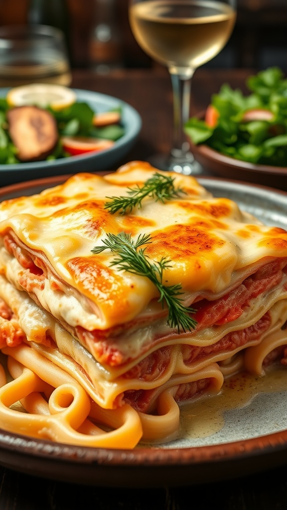 Creamy Salmon Lasagna Recipe